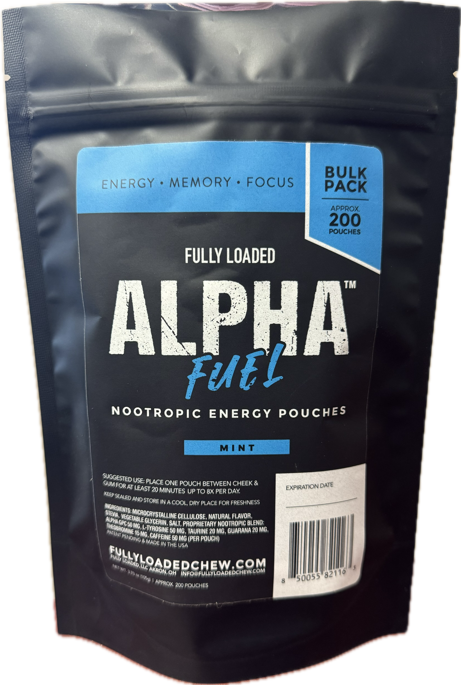 ALPHA Fuel Nootropic Energy Pouches | Fully Loaded LLC